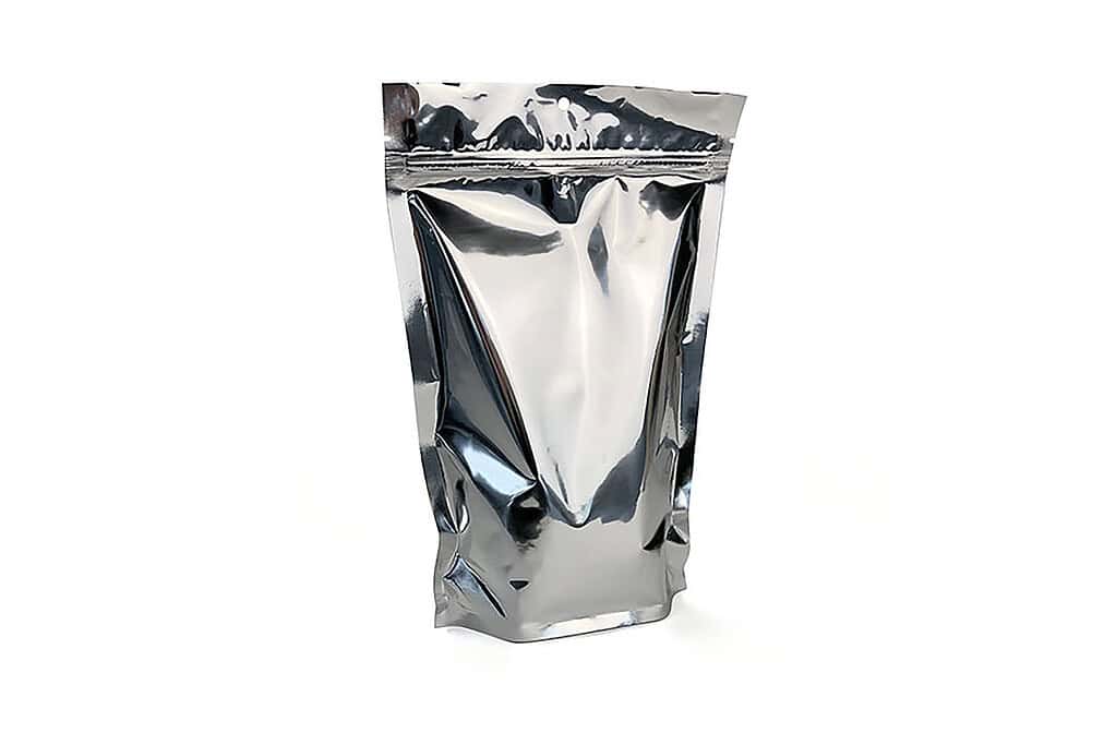 Metallized Back Stand Up Pouch 3 Mil | Simply Polybags